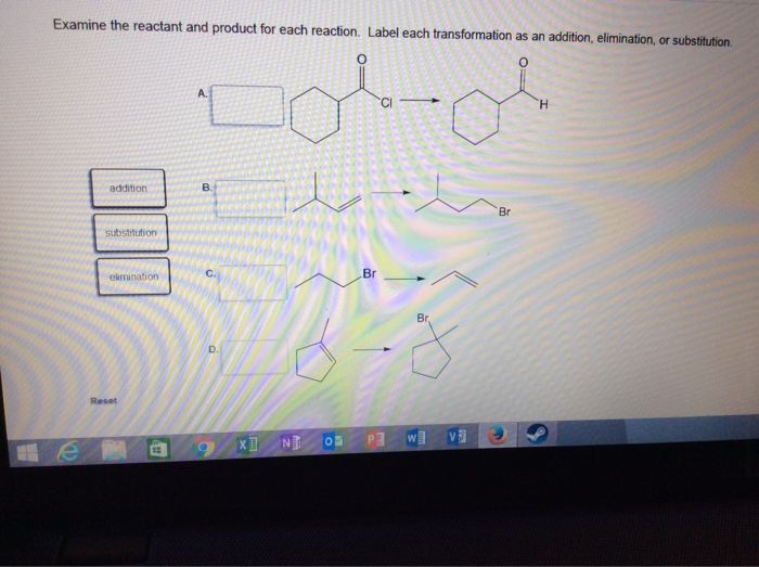 Solved Examine the reactant and product for each reaction. | Chegg.com