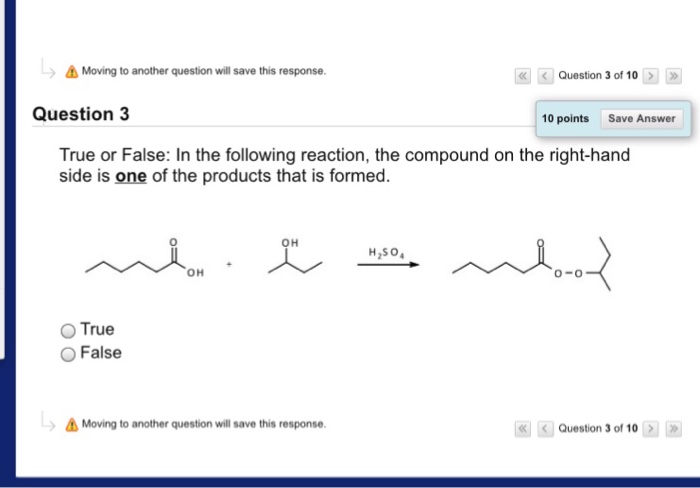Solved In the following reaction, the compound on the | Chegg.com
