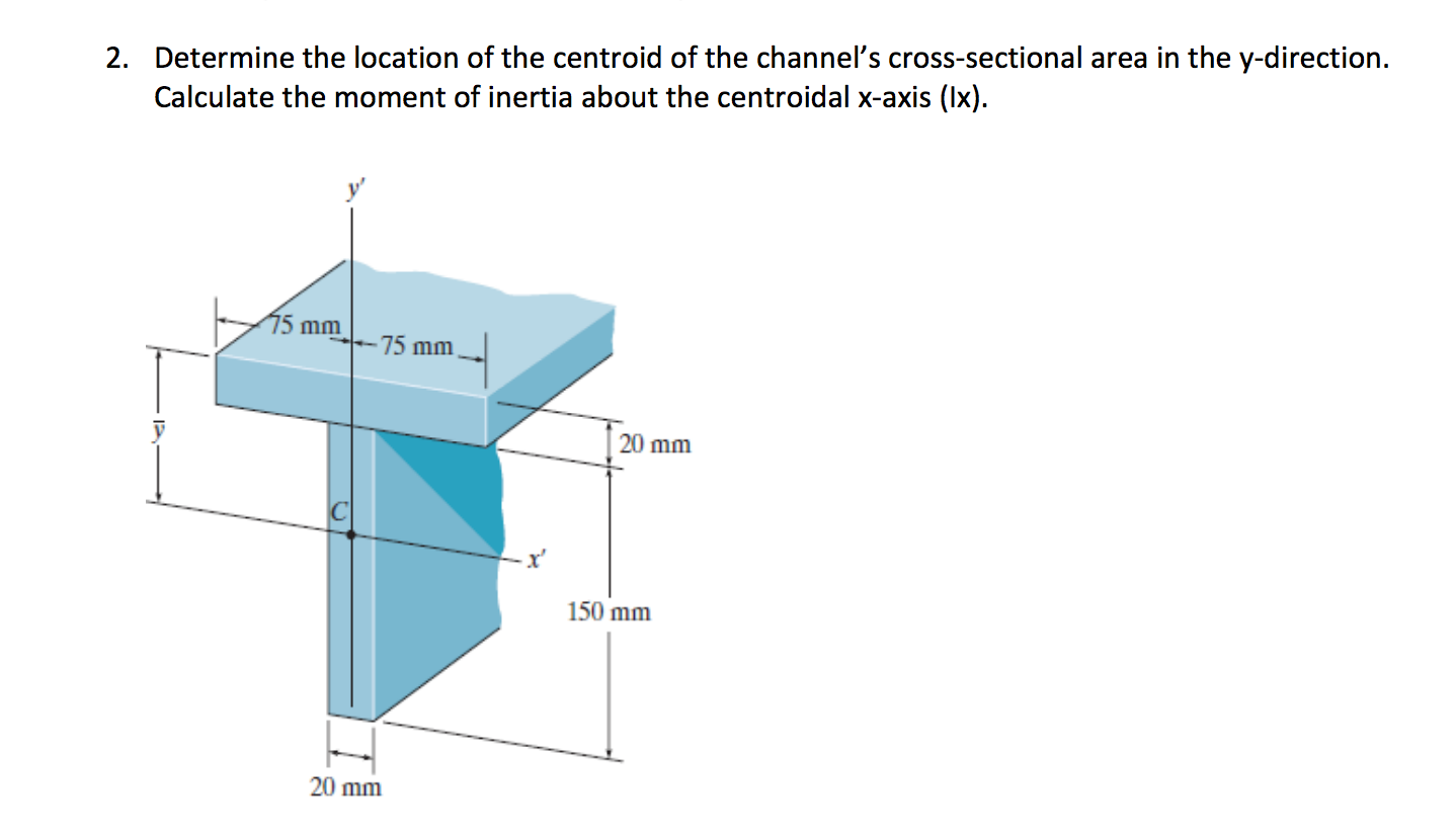Solved Determine the location of the centroid of the | Chegg.com