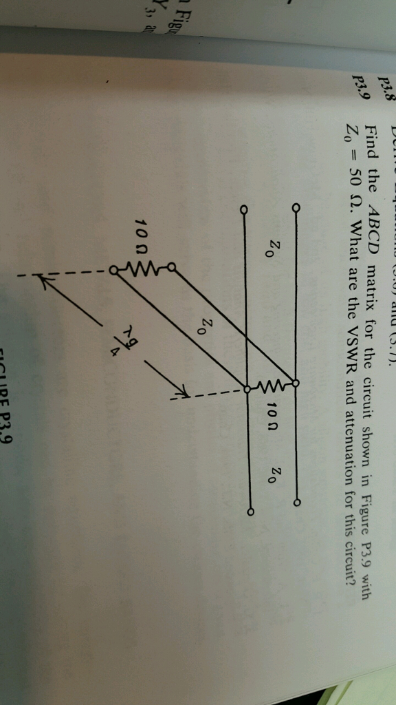 Solved Find the ABCD matrix for the circuit shown in the | Chegg.com