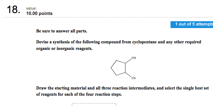 Solved Be sure to answer all parts. Devise a synthesis of | Chegg.com