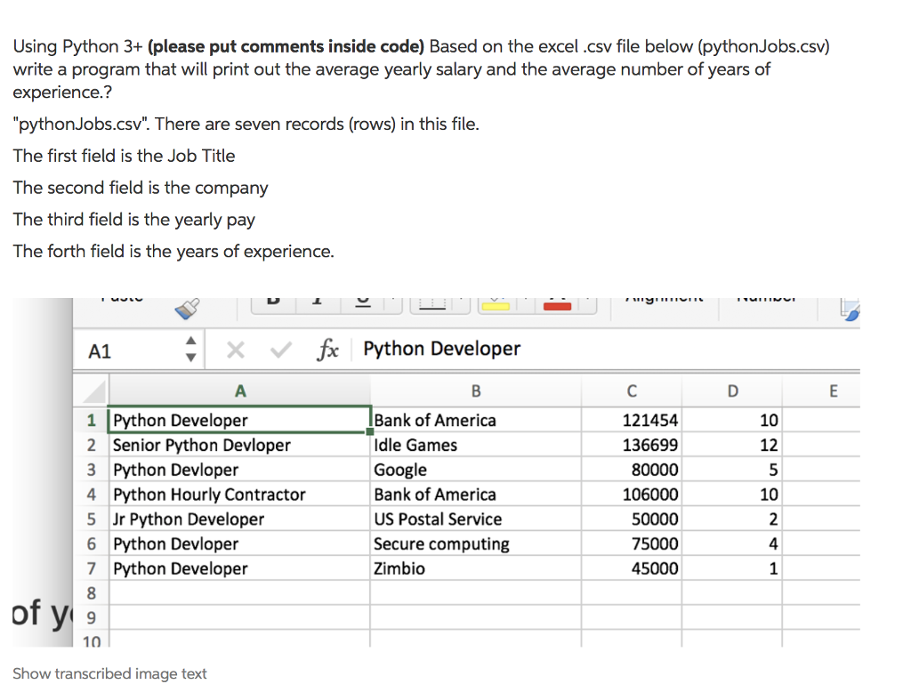 Solved Using Python 3+ ..... ****NOTE I'm using a Mac for | Chegg.com