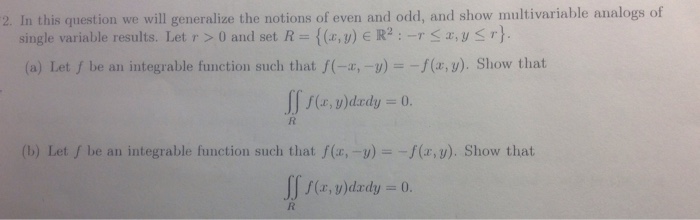 Solved In this question we will generalize the notions of | Chegg.com