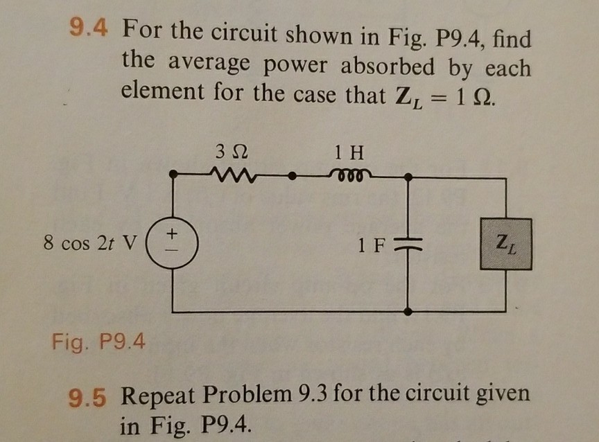 Solved 9 4 For The Circuit Shown In Fig P9 4 Find The Chegg