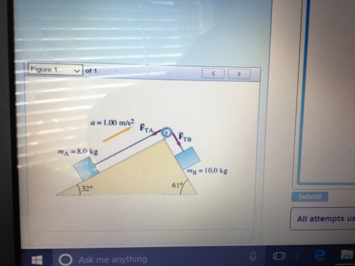 Solved Two blocks are connected by a light string passing | Chegg.com