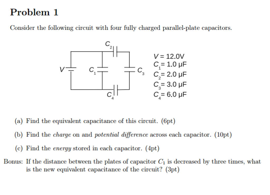 Solved Consider the following circuit with four fully | Chegg.com
