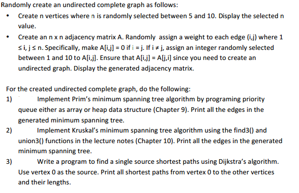 Solved Coding is in C++, Create the graph and solve part 2 | Chegg.com