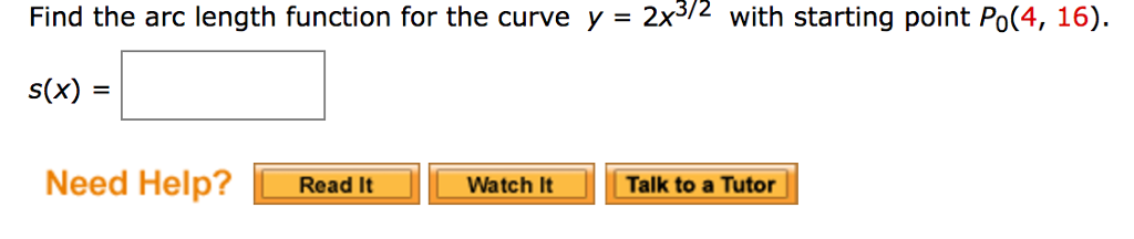 Solved Find the arc length function for the curve y = 2x^3/2 | Chegg.com