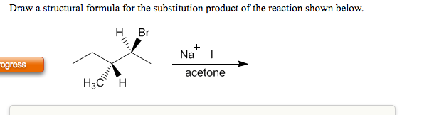 Solved Draw a structural formula for the substitution | Chegg.com
