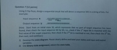 Solved Using D flip-flops, design a sequential circuit that | Chegg.com