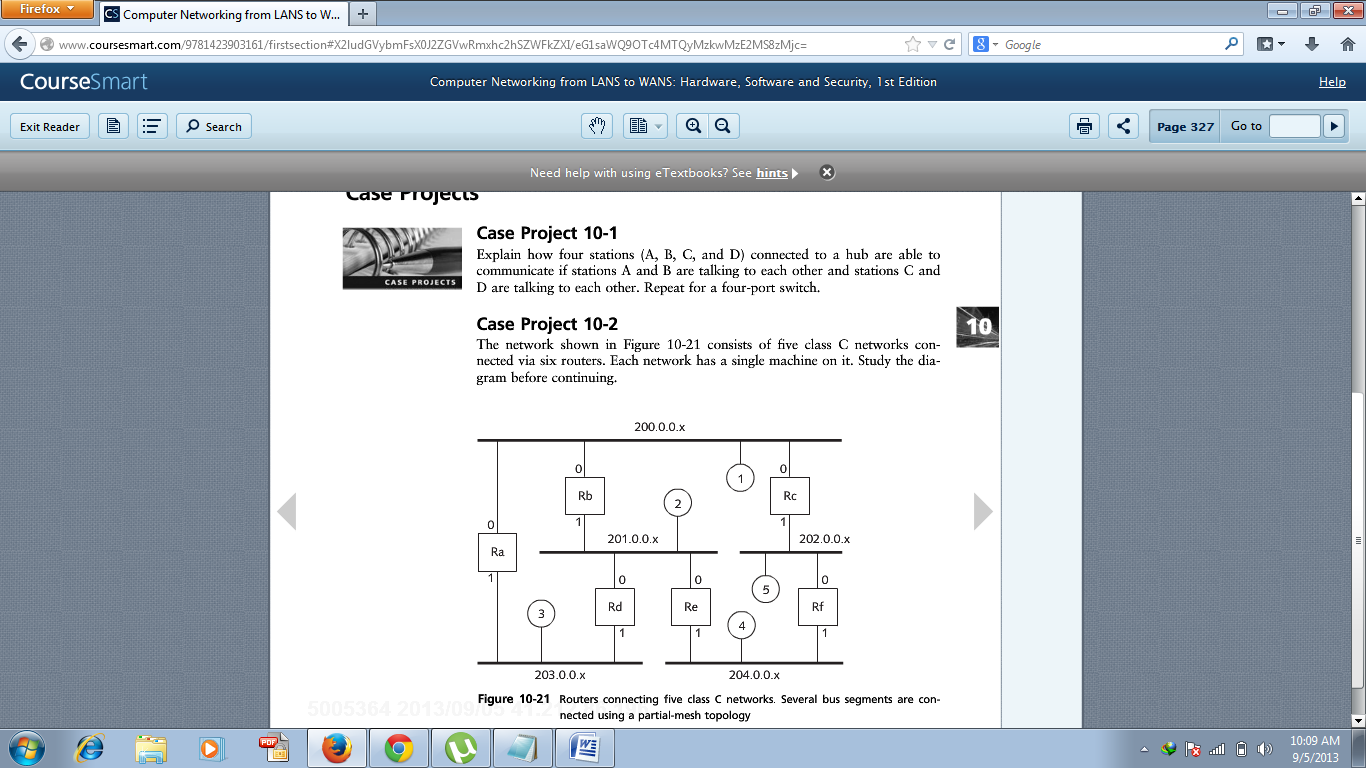 Review Case Project 10-2 on page 327 of the textbook. | Chegg.com