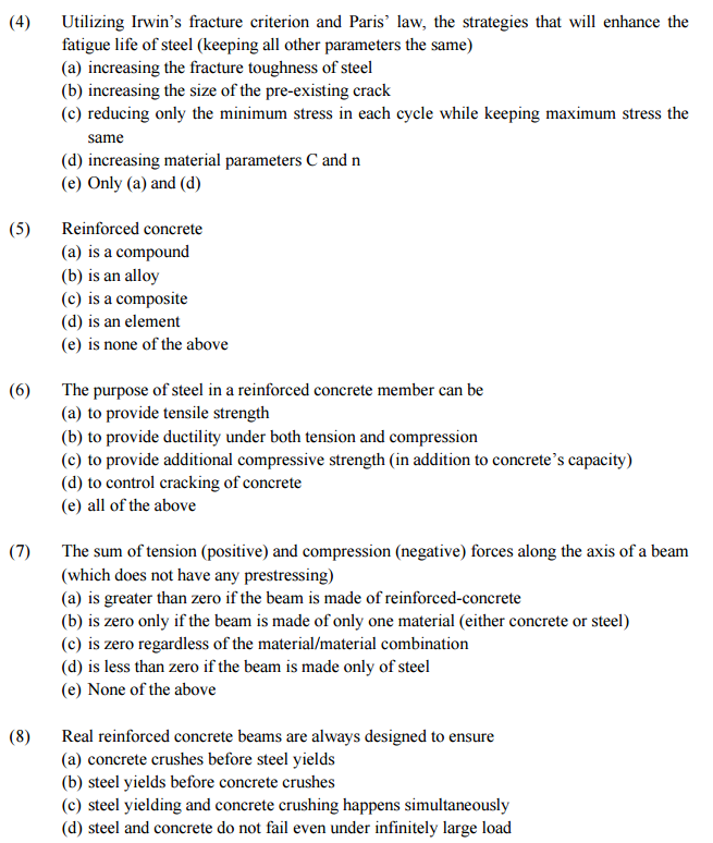 Solved Problem 3 {40%) Multiple choice Questions (Only | Chegg.com