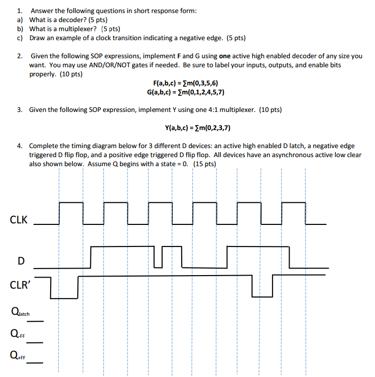 Solved Answer the following questions in short response | Chegg.com