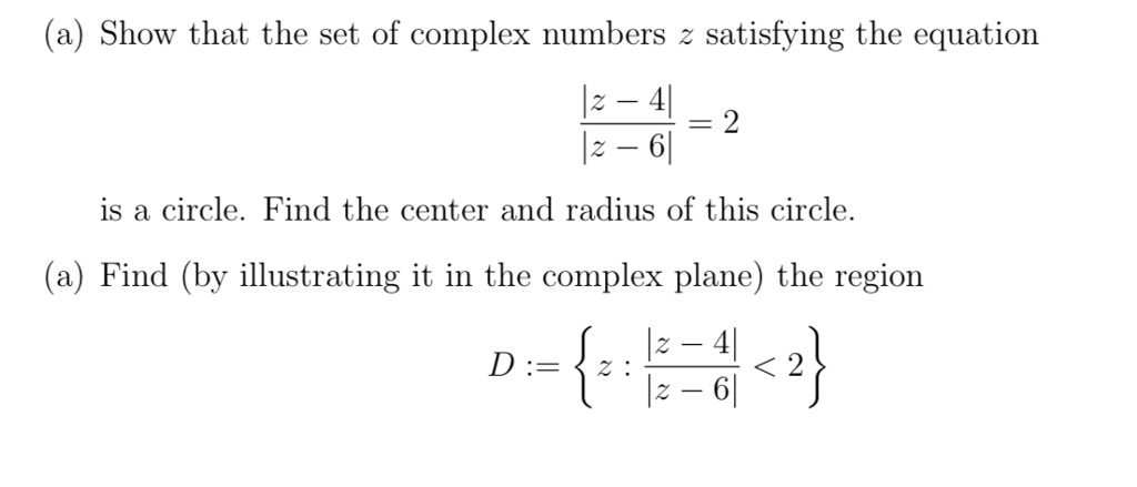 Complex Equation