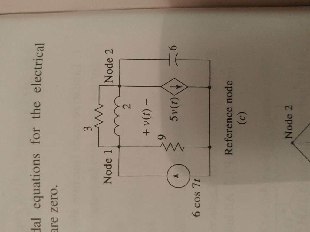 Solved Write simultaneous Laplace-transformed nodal | Chegg.com