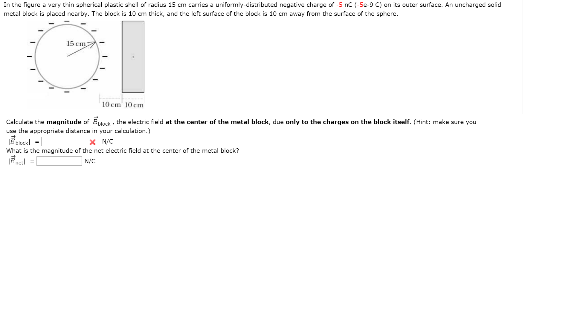 Solved In the figure a very thin spherical plastic shell of | Chegg.com