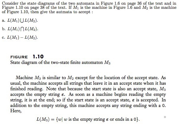 Solved Consider the state diagrams of the two automata in | Chegg.com