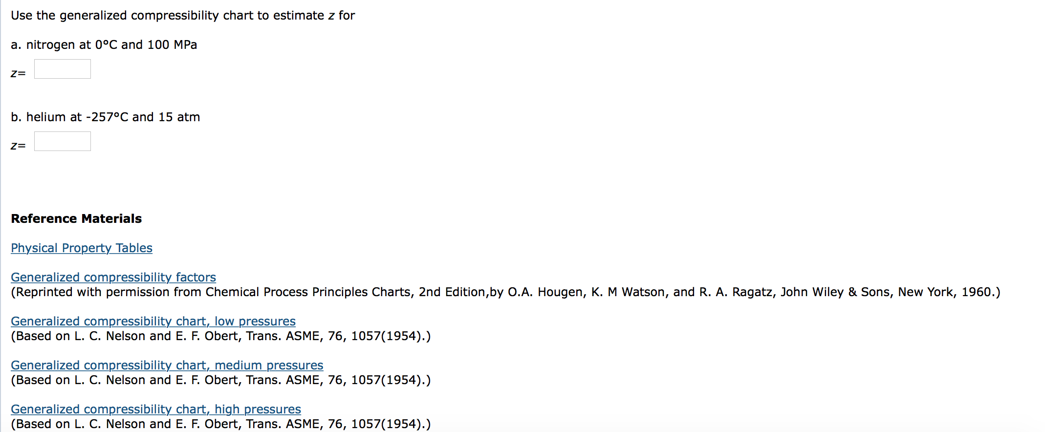 Use the generalized compressibility chart to estimate | Chegg.com