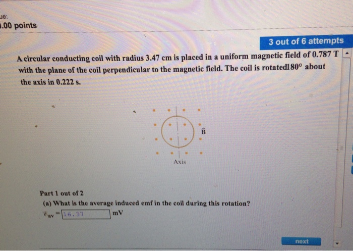Solved A circular conducting coil with radius 3.47 cm is | Chegg.com