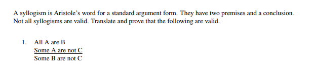 Solved A syllogism is Aristole's word for a standard | Chegg.com