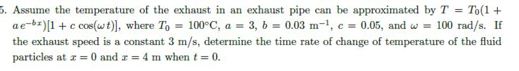 Solved Assume the temperature of the exhaust in an exhaust | Chegg.com