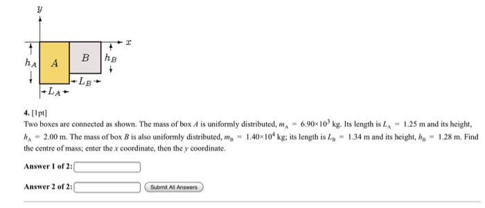 Solved Two boxes are connected as shown. The mass of box A | Chegg.com
