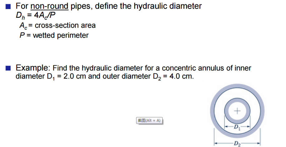 Solved For non-round pipes, define the hydraulic diameter | Chegg.com