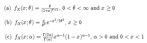 Solved Find sufficient estimators for the unknown parameter | Chegg.com