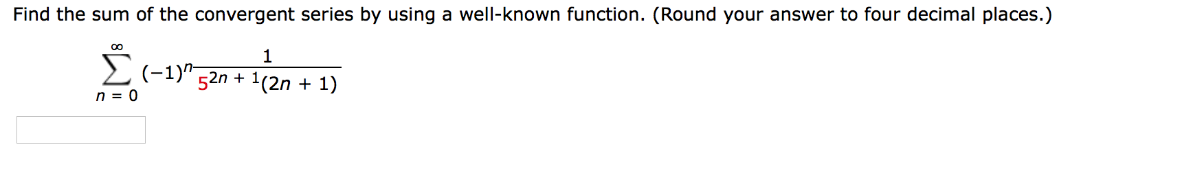 Solved Find the sum of the convergent series by using a | Chegg.com