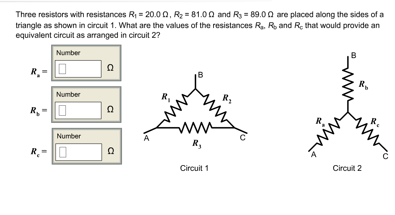 Solved Three resistors with resistances R1 = 20.0 ohm, R2 = | Chegg.com