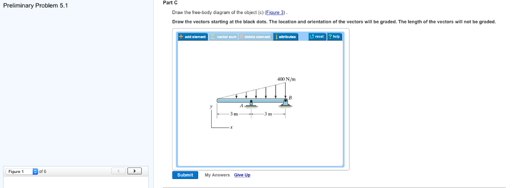 Solved Preliminary Problem 5.1 Figure 1 of 6 Part A Draw the | Chegg.com