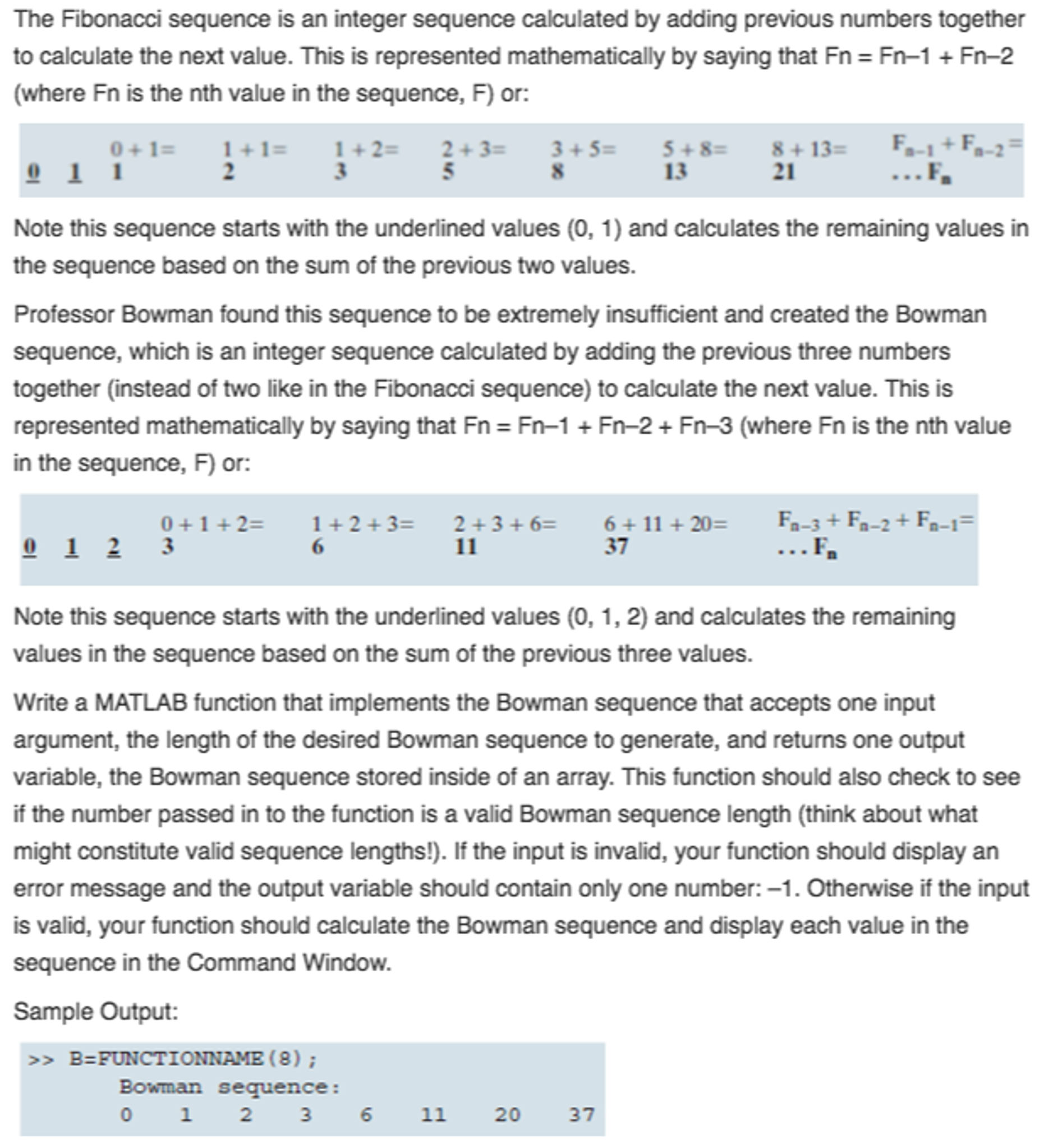 The Fibonacci sequence is an integer sequence | Chegg.com The Fibonacci sequence is an integer sequence | Chegg.com