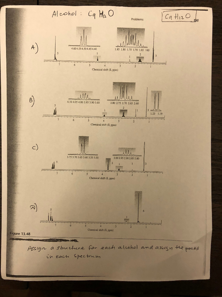 Solved Assign a structure for each alcohol and assign the | Chegg.com