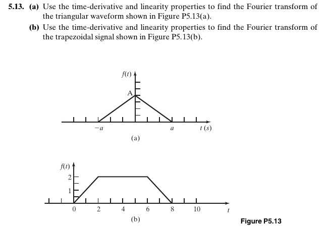Solved 5.13. (a) Use the time-derivative and linearity | Chegg.com