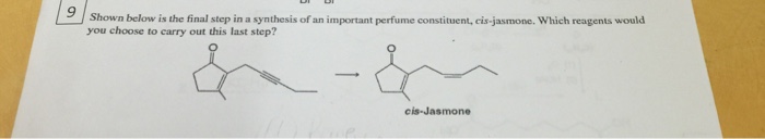 Solved Shown below is the final step in a synthesis of an | Chegg.com