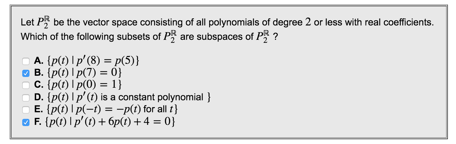Solved: Let P_2^R Be The Vector Space Consisting Of All Po... | Chegg.com
