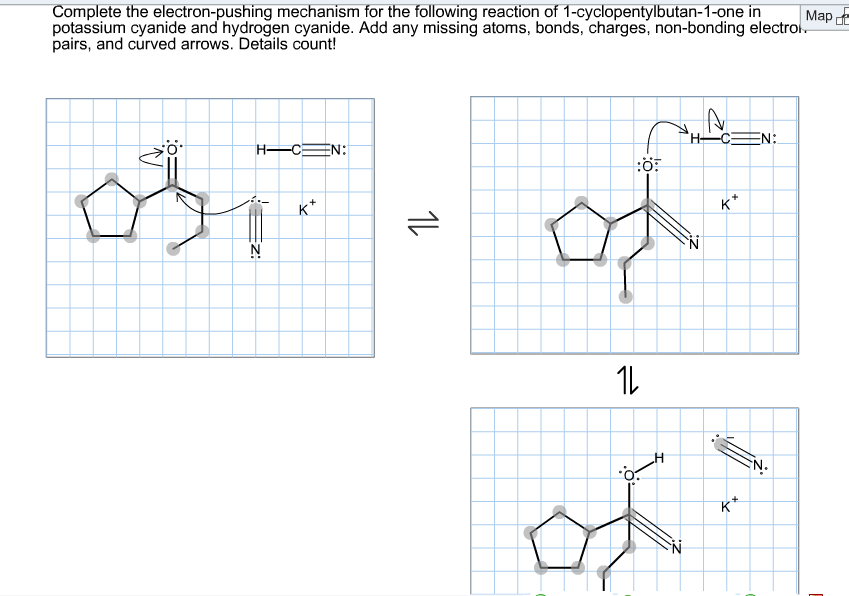 Solved Complete the electron-pushing mechanism for the | Chegg.com