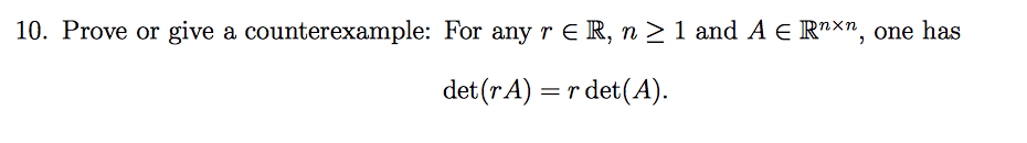 Solved Prove or give a counterexample: For any r element of | Chegg.com