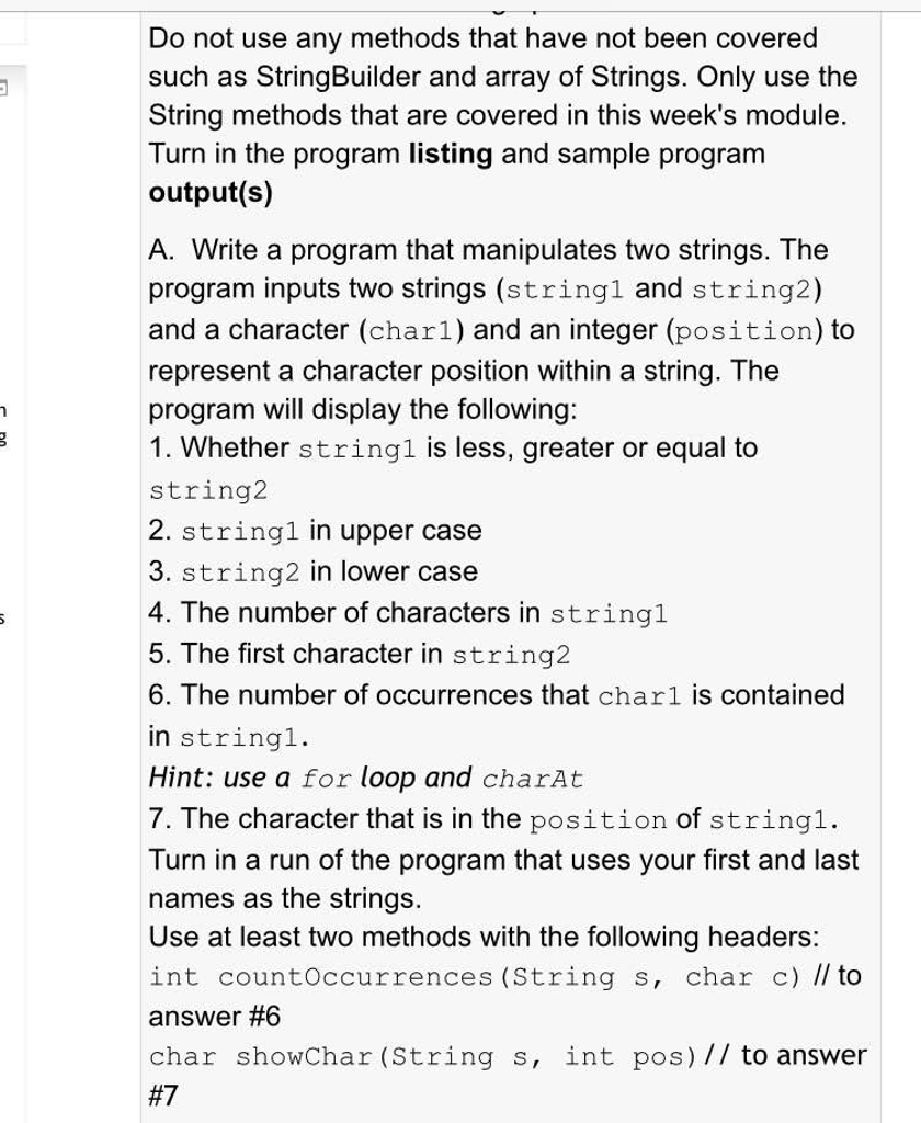 Solved Hi need help in this intro java hw. Please DO NOT | Chegg.com
