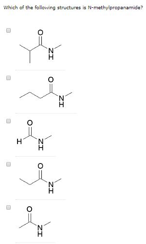Solved Which of the following structures is | Chegg.com