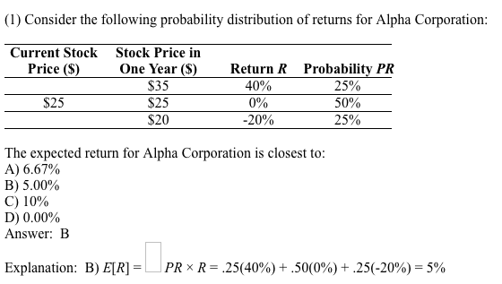 Solved (1) Consider the following probability distribution | Chegg.com
