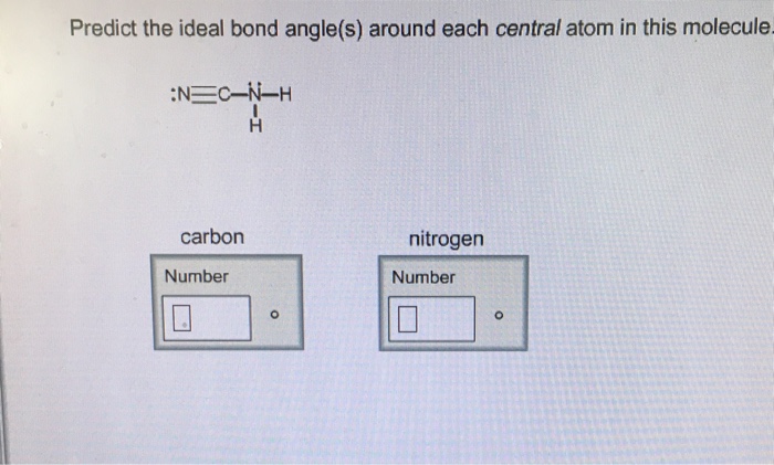 Solved Predict the ideal bond angle(s) around each central | Chegg.com