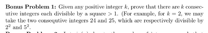 Solved Given any positive integer k, prove that there are k | Chegg.com