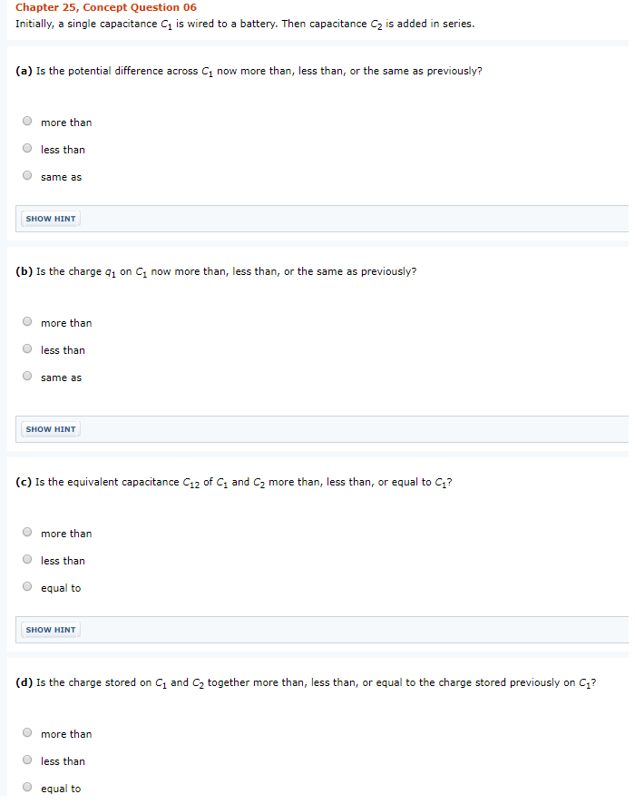 Solved Chapter 25, Concept Question 06 Initially, a single | Chegg.com