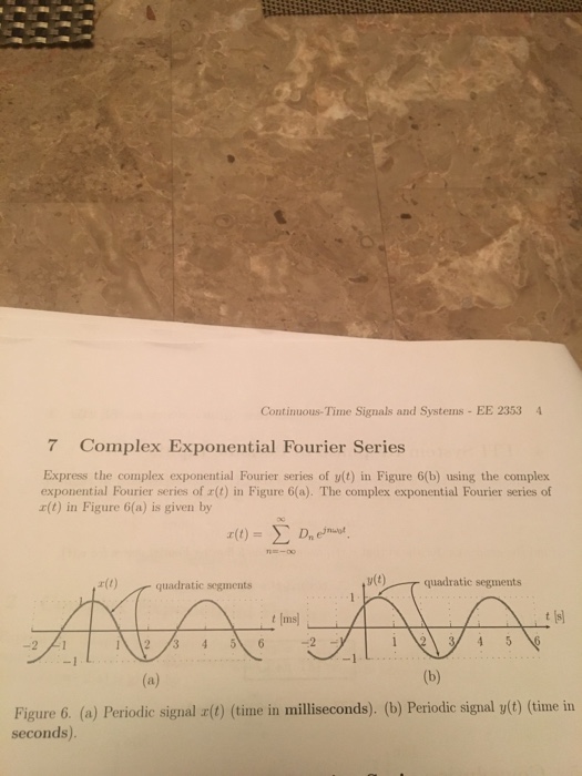 Solved Express the complex exponential Fourier series of | Chegg.com