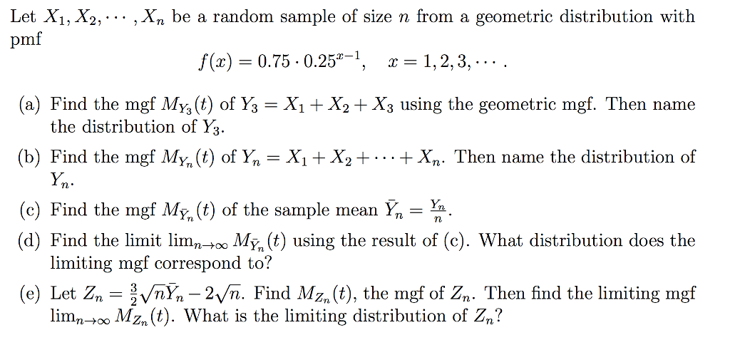Solved Let X1, X2,-.. , Xn be a random sample of size n from | Chegg.com