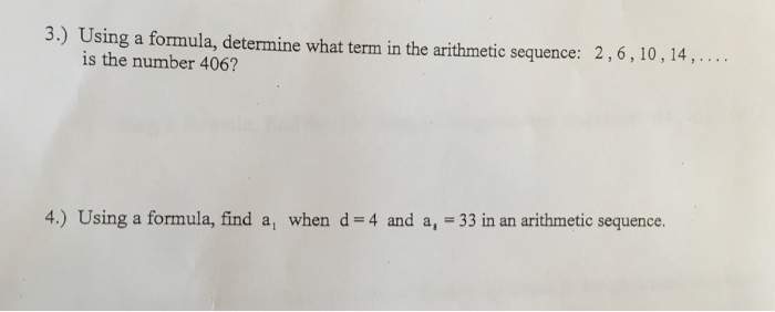 Solved Using A Formula Determine What Term In The 1206