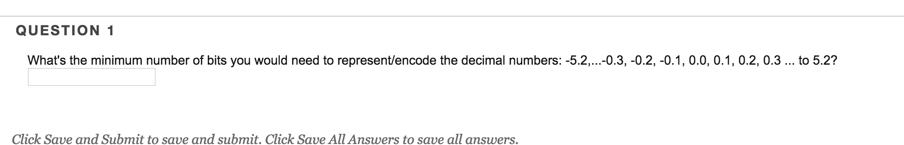 Solved What's the minimum number of bits you would need to | Chegg.com