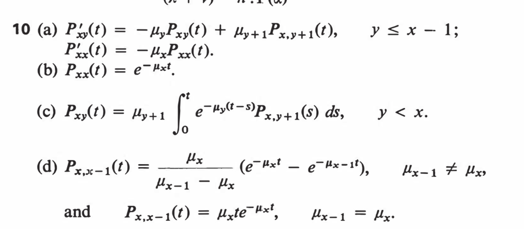 Solved 10 Consider a pure death process on 0, 1, 2,...). (a) | Chegg.com
