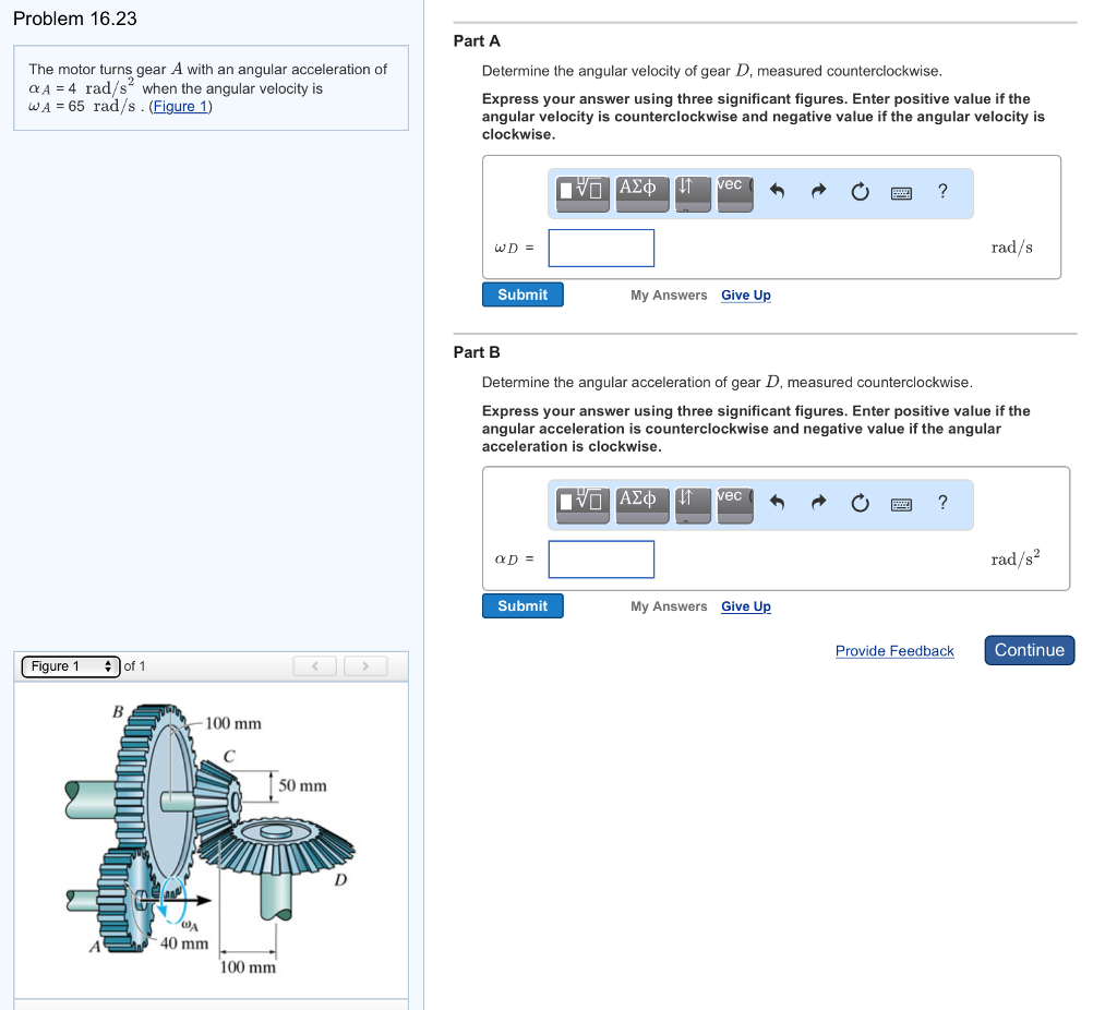 Solved Determine the angular acceleration of gear D, | Chegg.com